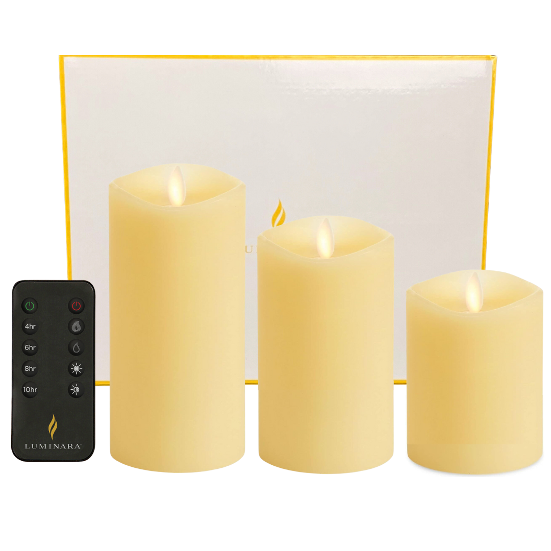 Luminara Flameless LED Candles Gift Set | Flicker & Glow